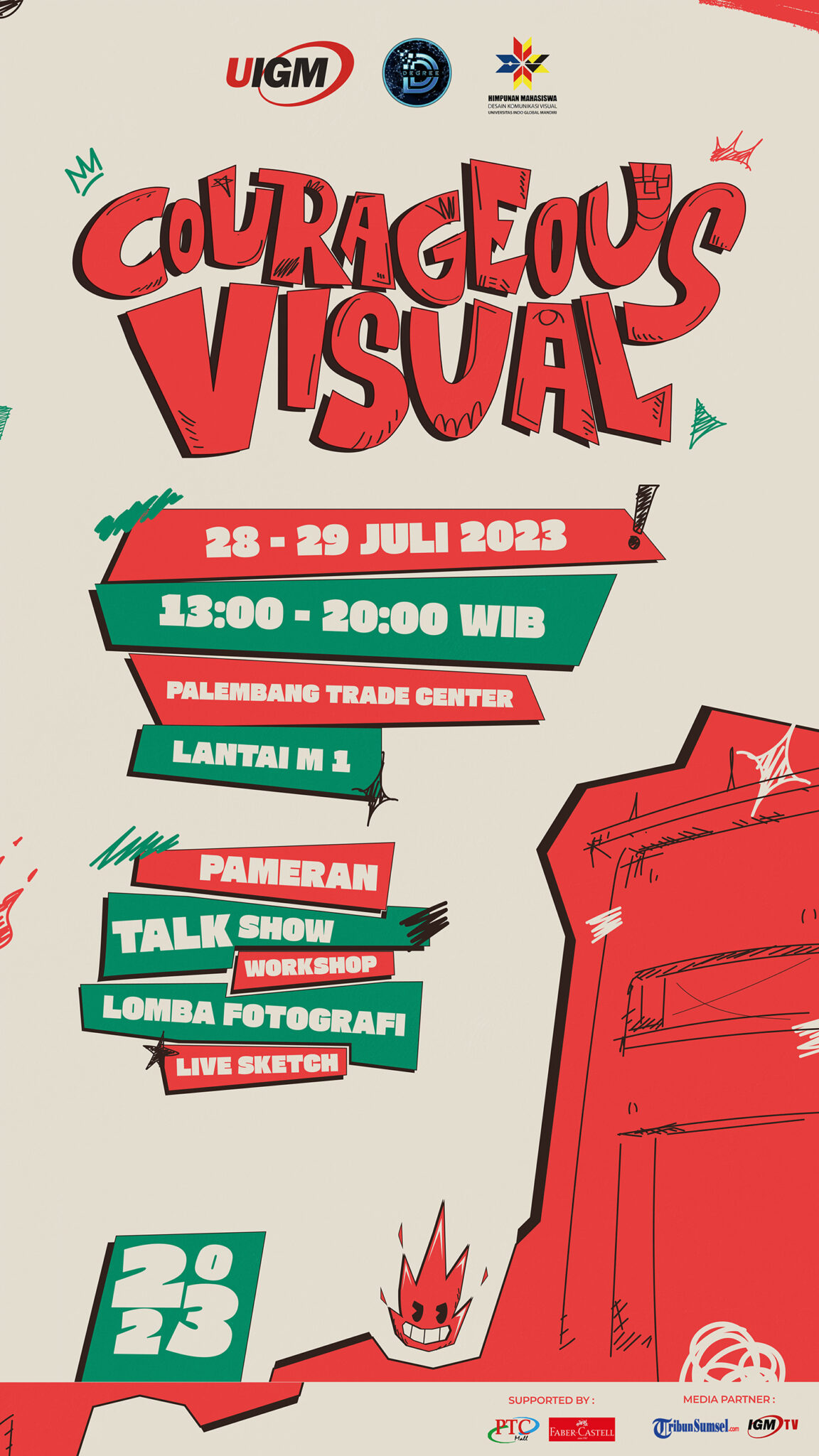 Courageous Visual 2023, Pamerkan Desain Karya Tingkat Akhir Mahasiswa ...