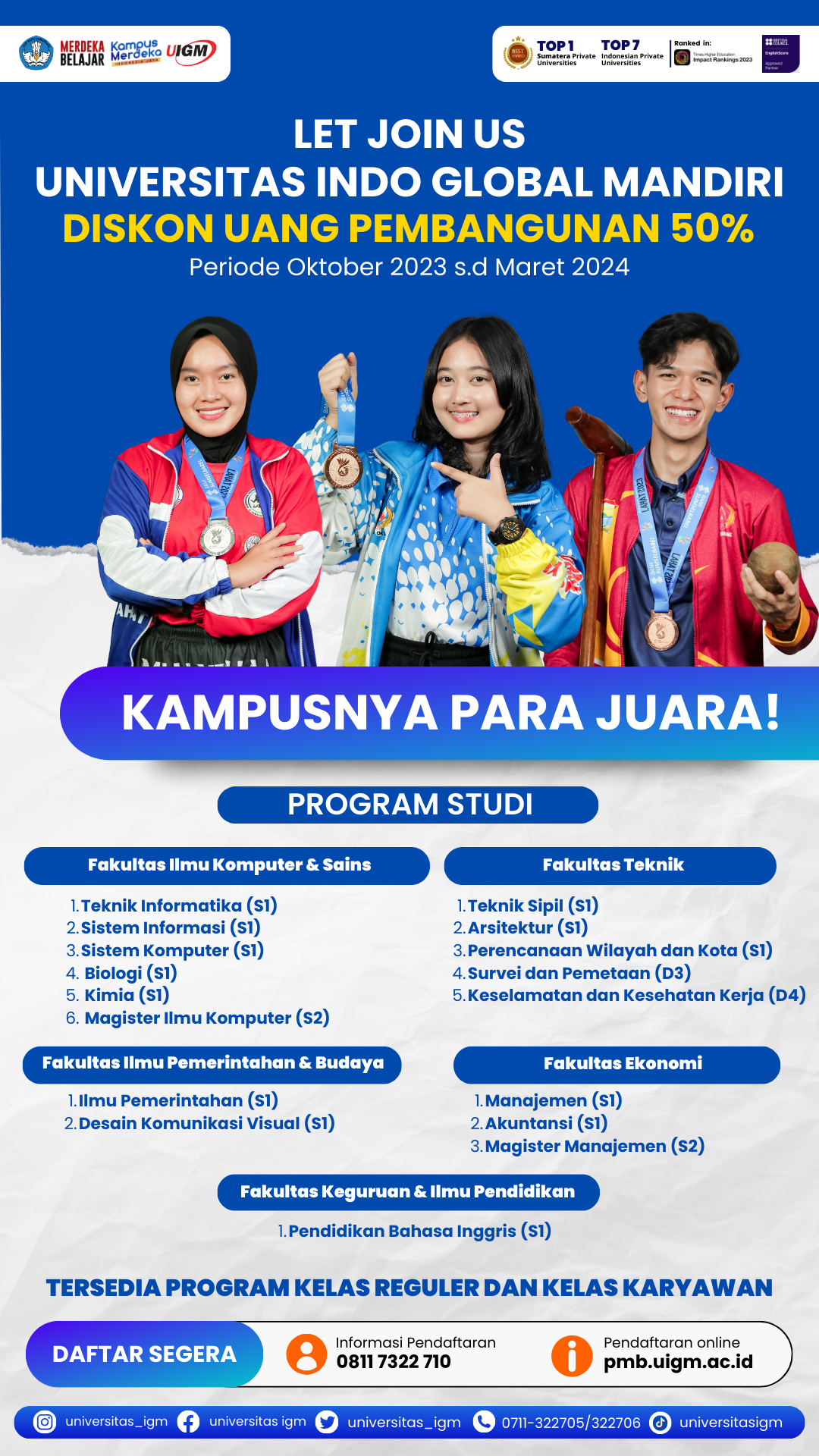 Fakultas Kedokteran Universitas Indo Global Mandiri Buka Pendaftaran ...